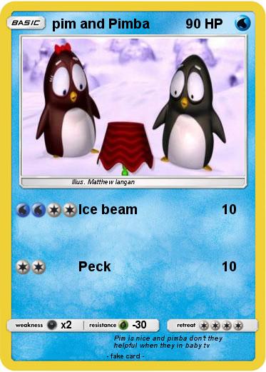 Pokémon pim and Pimba - Ice beam - My Pokemon Card