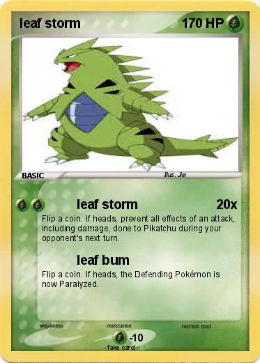 Pokémon leaf storm 2 2 - leaf storm - My Pokemon Card