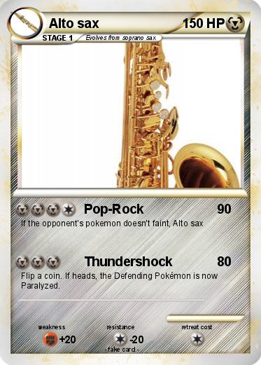 Pokémon Alto sax 1 1 - Pop-Rock - My Pokemon Card