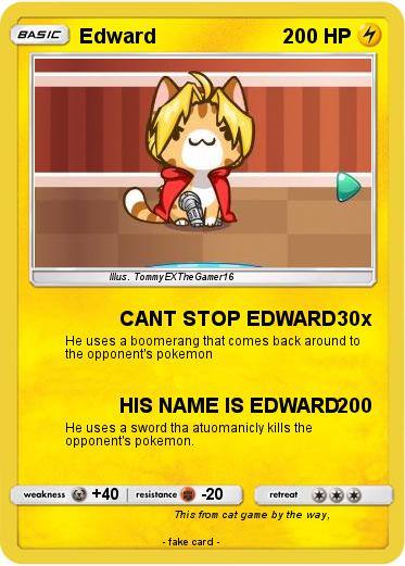 Pokémon Edward 904 904 - CANT STOP EDWARD - My Pokemon Card