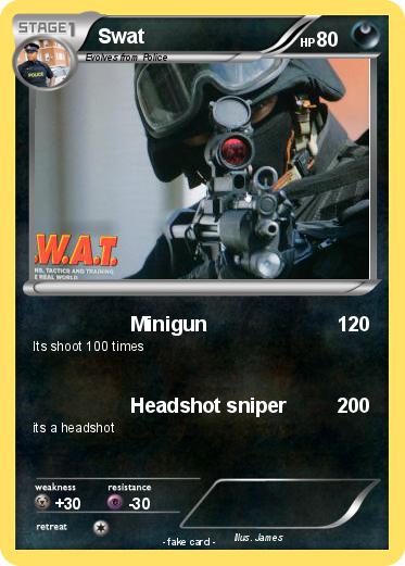 Pokémon Swat 75 75 - Minigun - My Pokemon Card