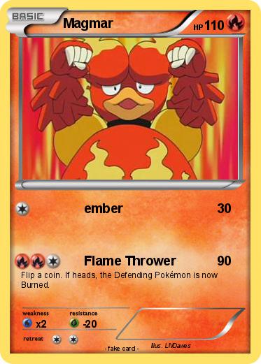 Pokémon Magmar 202 202 - ember - My Pokemon Card