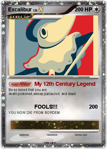 Pokémon Excalibur 183 183 - My 12th Century Legend - My Pokemon Card
