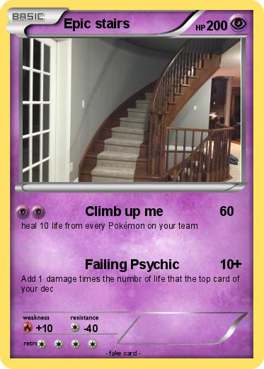 Pokémon Epic stairs - Climb up me - My Pokemon Card