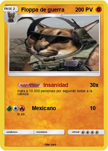 Pokémon Floppa de guerra - Insanidad - Mi carta pokémon