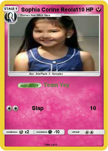 Pokémon Sophia Corine Reola - Team Yey - My Pokemon Card