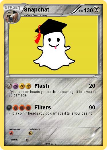 Pokémon Snapchat 11 11 - Flash - My Pokemon Card