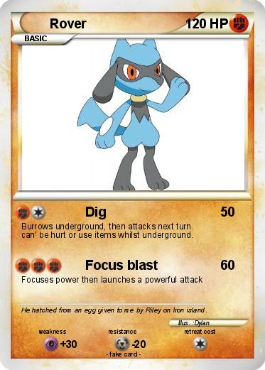 Pokémon Rover 11 11 - Dig - My Pokemon Card