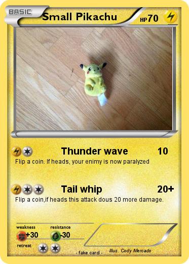 Pokémon Small Pikachu - Thunder wave - My Pokemon Card