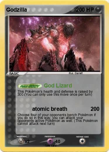 Pokémon Godzilla 4367 4367 - God Lizard - My Pokemon Card
