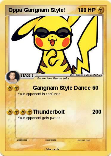 Pokémon Oppa Gangnam Style 9 9 - Gangnam Style Dance - My Pokemon Card