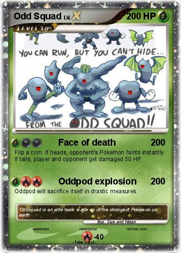 Pokémon Odd Squad - Face of death - My Pokemon Card