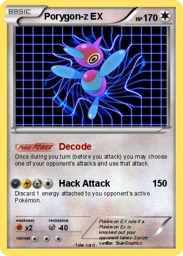 Pokémon Porygon z EX 17 17 - Decode - My Pokemon Card