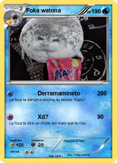 Pokémon Foka watona - Derramamineto - Mi carta pokémon