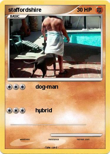 Pokémon staffordshire 143 143 - dog-man - My Pokemon Card