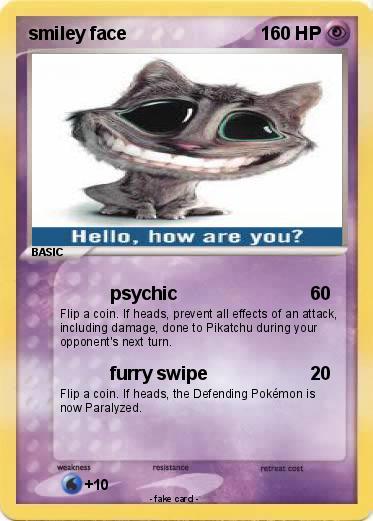 Pokémon smiley face 117 117 - psychic - My Pokemon Card