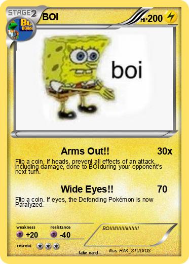 Pokémon BOI 199 199 - Arms Out!! - My Pokemon Card