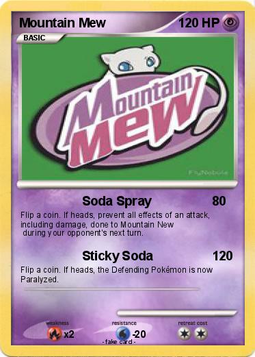 Pokémon Mountain Mew 1 1 - Soda Spray - My Pokemon Card