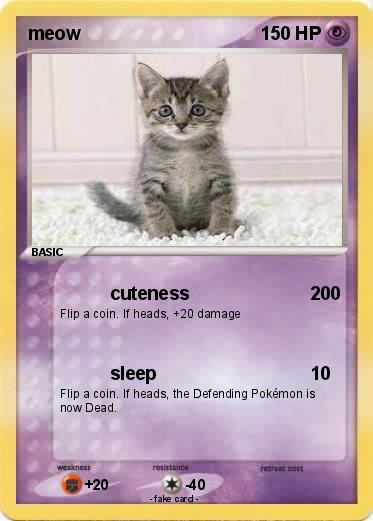 Pokémon meow 117 117 - cuteness - My Pokemon Card