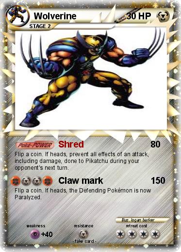 Pokémon Wolverine 284 284 - Shred - My Pokemon Card
