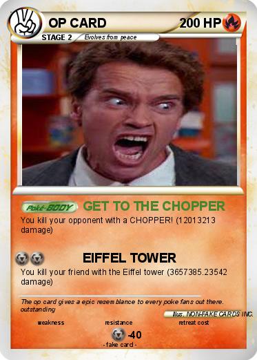 Pokémon OP CARD - GET TO THE CHOPPER - My Pokemon Card