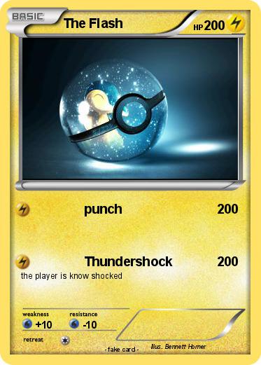 Pokémon The Flash 102 102 - punch - My Pokemon Card