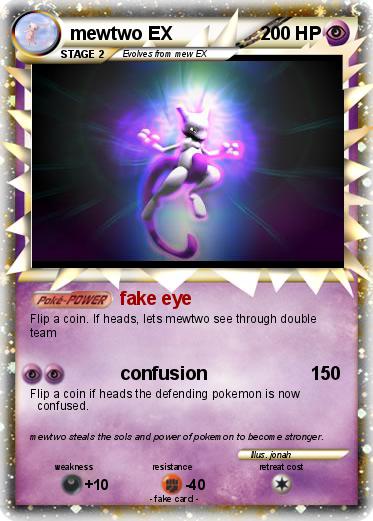 Pokémon mewtwo EX 374 374 - fake eye - My Pokemon Card