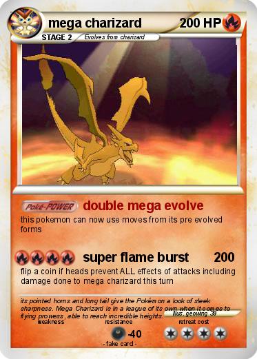 Pokémon mega charizard 34 34 - double mega evolve - My Pokemon Card