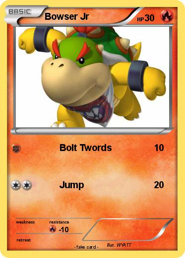 Pokémon Bowser Jr 970 970 - Bolt Twords - My Pokemon Card