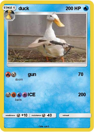 Pokémon duck 593 593 - gun - My Pokemon Card