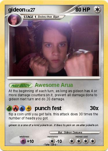 Pokémon gideon 18 18 - Awesome Arua - My Pokemon Card