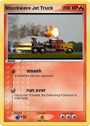 Pokémon Shockwave Jet Truck - smash - My Pokemon Card