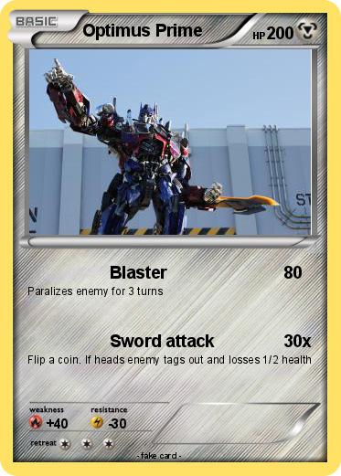 Pokémon Optimus Prime 766 766 - Blaster - My Pokemon Card