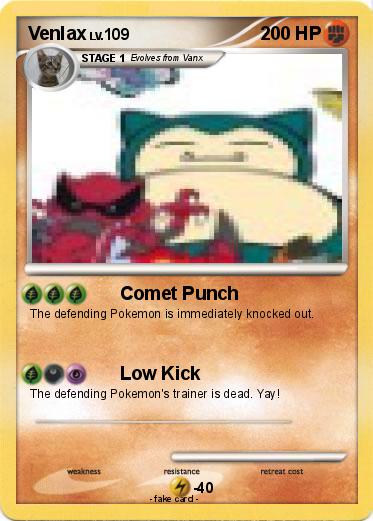 Pokémon Venlax - Comet Punch - My Pokemon Card