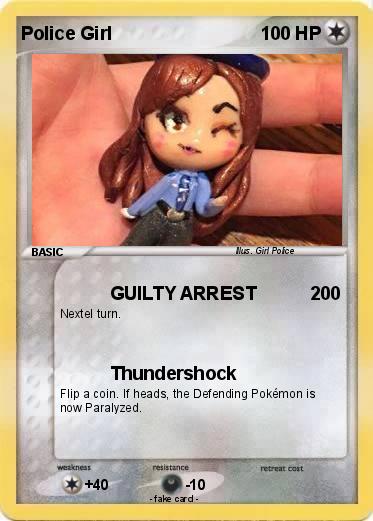 Pokémon Police Girl 1 1 - GUILTY ARREST - My Pokemon Card