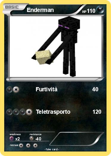 Pokémon Enderman 1473 1473 - Furtività - My Pokemon Card