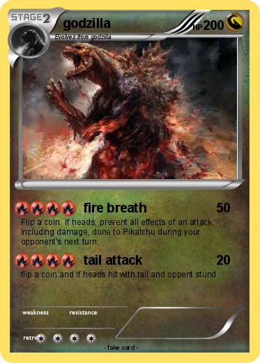 Pokémon godzilla 1419 1419 - fire breath - My Pokemon Card