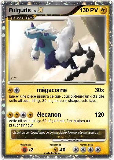 Pokémon Fulguris 134 134 - mégacorne - Ma carte Pokémon