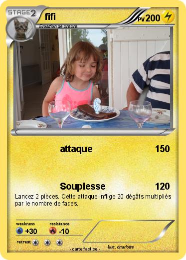 Pokémon fifi 84 84 - attaque - Ma carte Pokémon