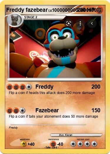 Pokémon Freddy fazebear 33 33 - Freddy - My Pokemon Card