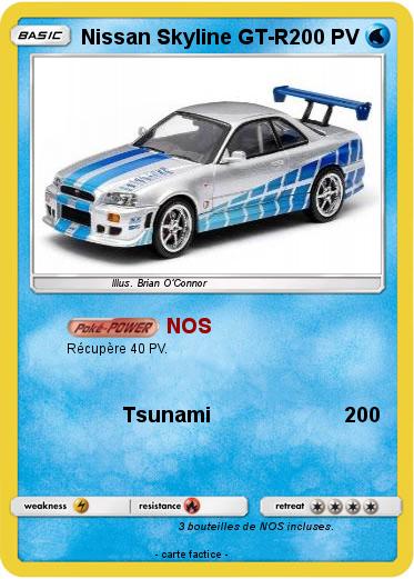 Pokémon Nissan Skyline GT R 3 3 - NOS - Ma carte Pokémon