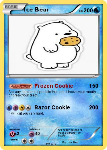 Pokémon Ice Bear 63 63 - Frozen Cookie - My Pokemon Card