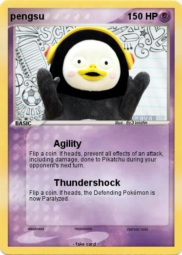 Pokémon pengsu - Agility - My Pokemon Card