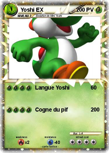 Pokémon Yoshi EX 26 26 - Langue Yoshi - Ma carte Pokémon