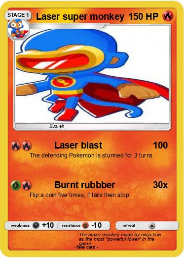 Pokémon Laser super monkey - Laser blast - My Pokemon Card