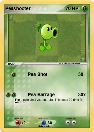 Pokémon Peashooter 699 699 - Pea Shot - My Pokemon Card