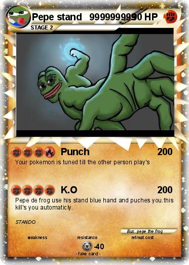 Pokémon Pepe stand 999999999 999999999 - Punch - My Pokemon Card