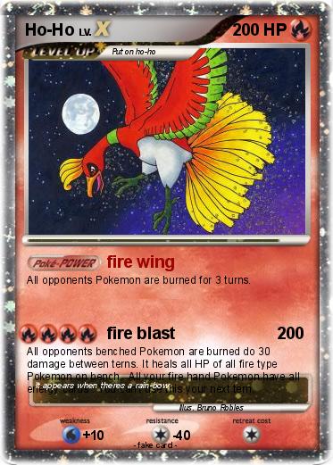 Pokémon Ho Ho 428 428 - fire wing - My Pokemon Card