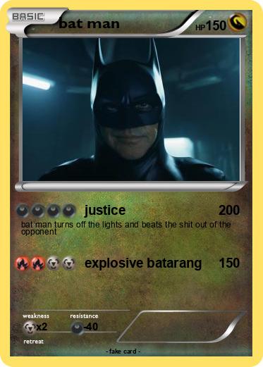 Pokémon bat man 122 122 - justice - My Pokemon Card
