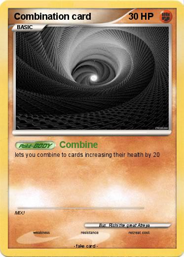 Pokémon Combination card - Combine - My Pokemon Card